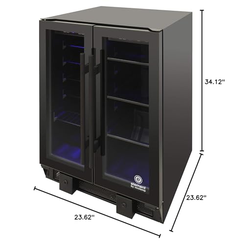 Vinotemp EL-BWC102-02 Touch Screen Beverage Wine Cooler, Black
