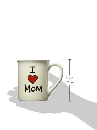 Our Name is Mud “I Heart Mom” Stoneware Mug, 16 oz.