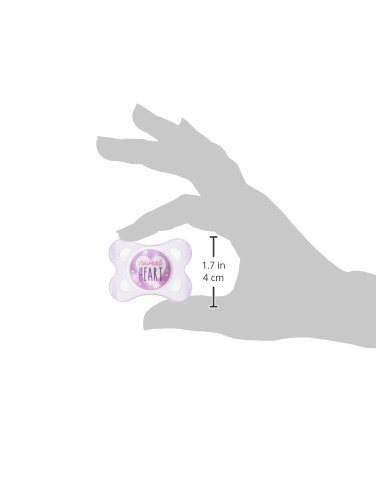 MAM Original Baby Pacifier, Nipple Shape Helps Promote Healthy Oral Development, Sterilizer Case, Attitude/Girl, 0-6 (Pack of 2)