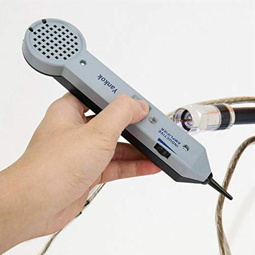 Yankok [200EP Tone Probe w/ 77HP Generator Kit] Inductive Amplifier Wire Cable Tracer to Locate Single Conductors and Cables Integrated LED Flashlight (Includes Headset Jack and User Manual)