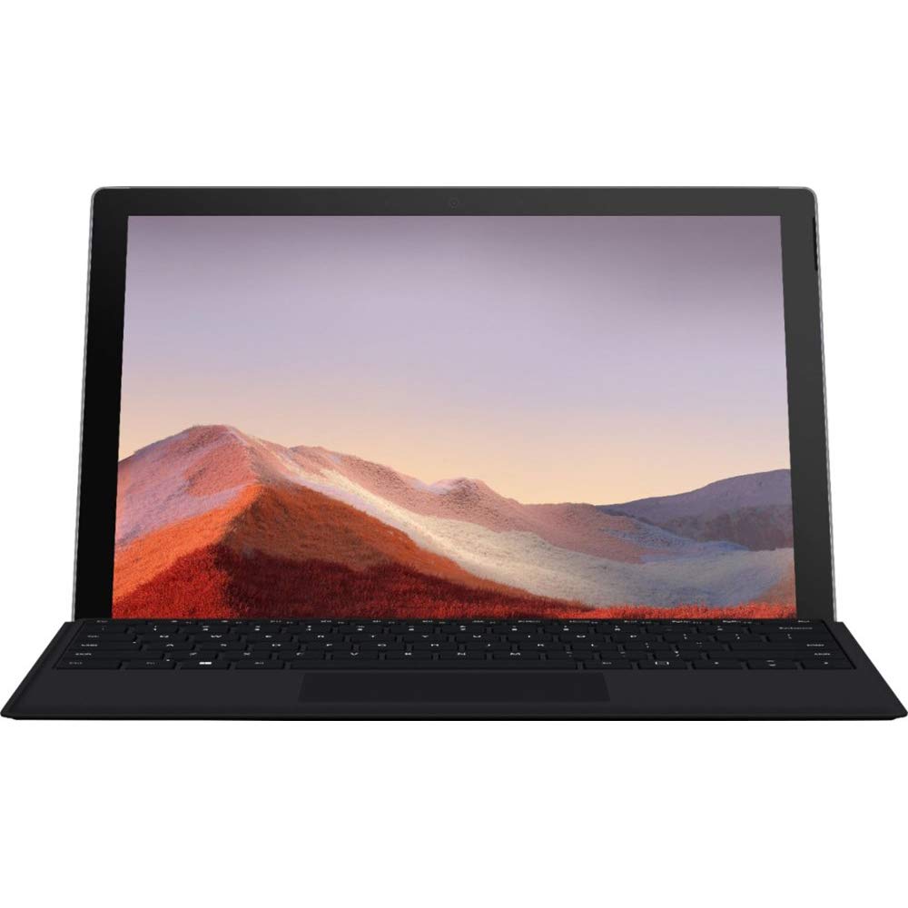 Microsoft QWU-00001 Surface Pro 7 12.3 inch Touch Intel i5-1035G4 8GB/128GB Platinum Bundle Surface Pro Signature Type Cover Keyboard Black and 3FT Type-C Charge & Sync USB Cable
