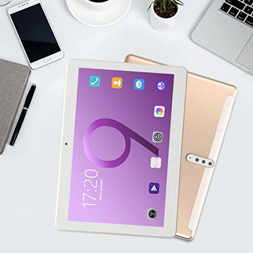 Qinlorgo Office Tablet, IPS Display 100β240 V 2 GHz Octa Core Gold Tablet 3 GB RAM 32 GB ROM for Work (US Plug)