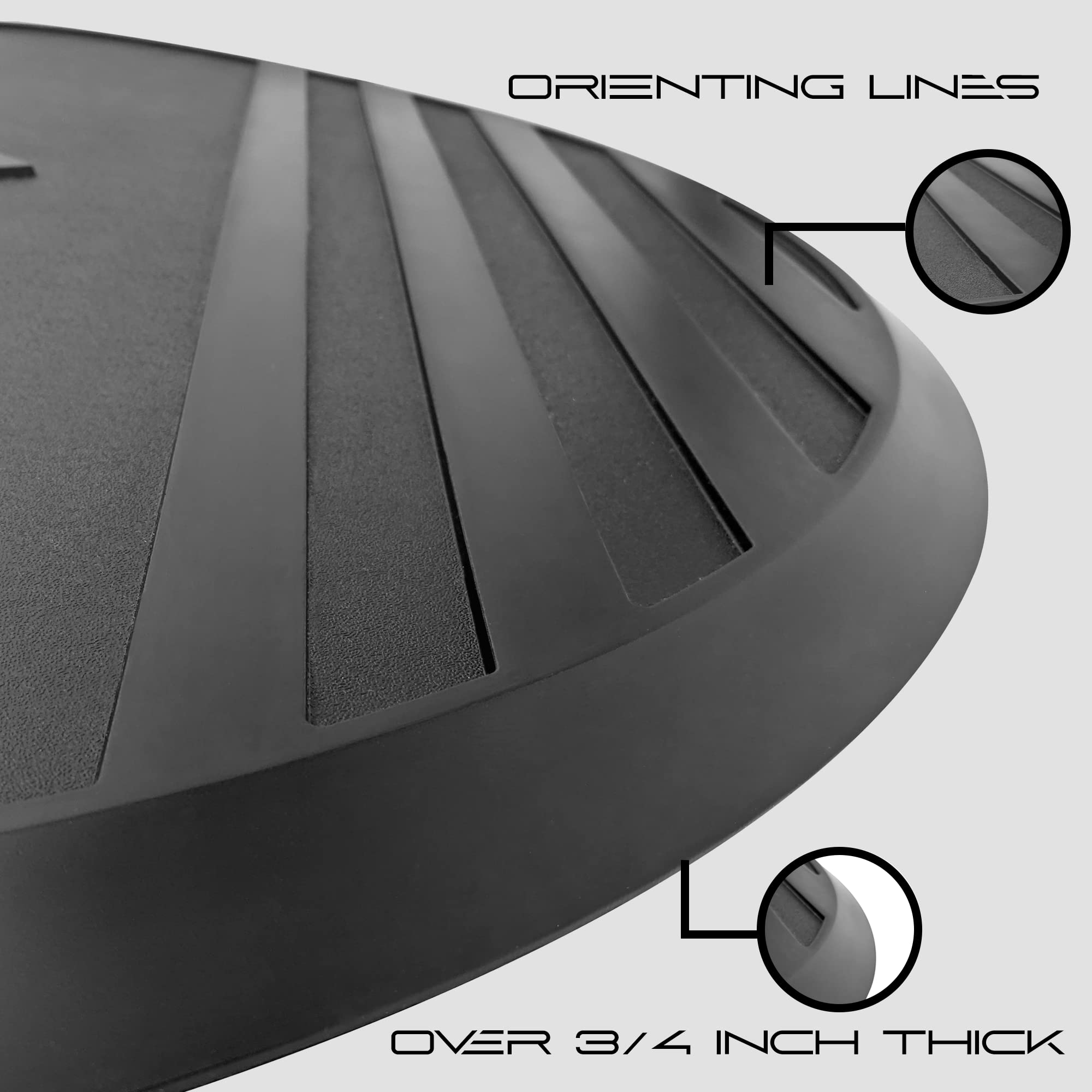SPAZE VR Mat | 35" Virtual Reality Gaming Mat | Non-Slip All Surface Thick Anti-Fatigue Foam | Position Orienting Lines and Grip Texture | Compatible with PlayStation VR, Oculus/Meta Quest, and More