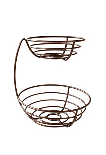 Spectrum Diversified Arched 2-Tier Server for Storage and Organization of Fruit Vegetables Produce and More, Bronze
