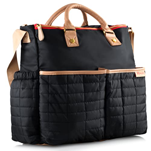 maman Designer Diaper Bag With Matching Changing Pad