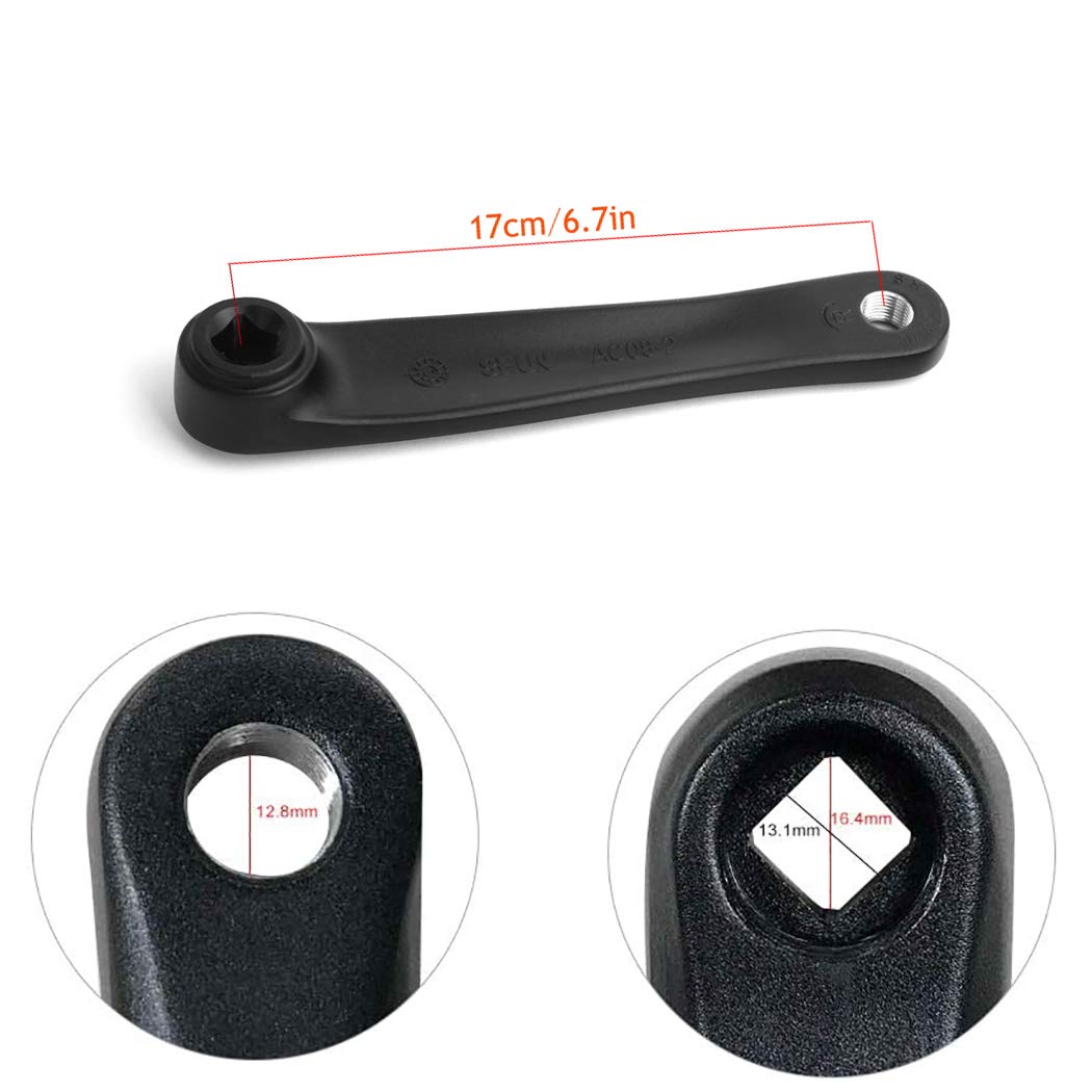 N/K Bafang Crank arm 170mm for BBS01 BBS02 BBSHD Electric Bicycle Conversion Kit Premium Aluminum Alloy crankset Diamond Hole