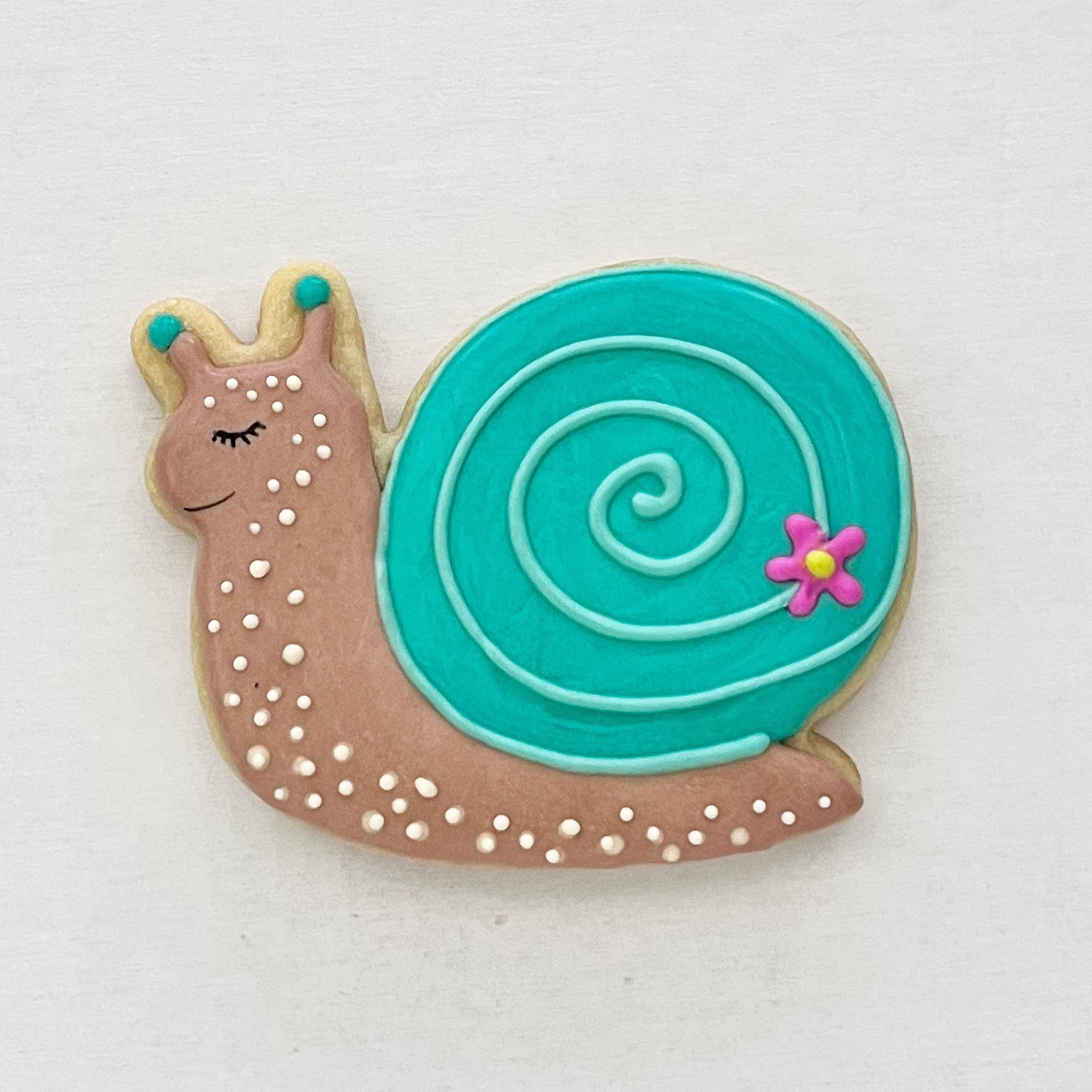 Snail Cookie Cutter, 3.25" Made in USA by Ann Clark