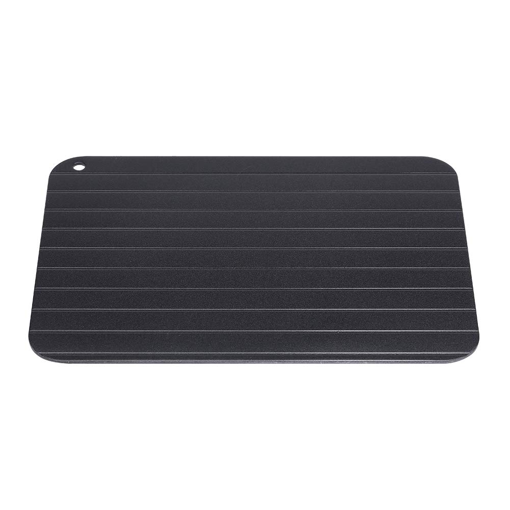 Quick Defrosting Tray,Aviation Aluminum Safety Preservation and Thawing Plate Up to 3 Times Faster Defrosting for Frozen Food Meat Seafood No Electricity No Batteries