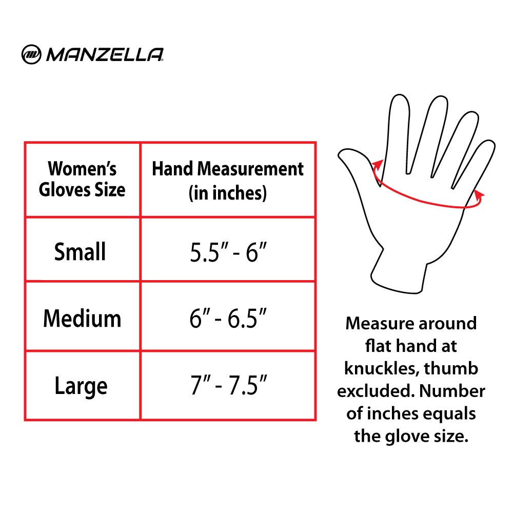 Manzella Women's Goretex Infinium with Windstopper Touch Gloves, Large, Black
