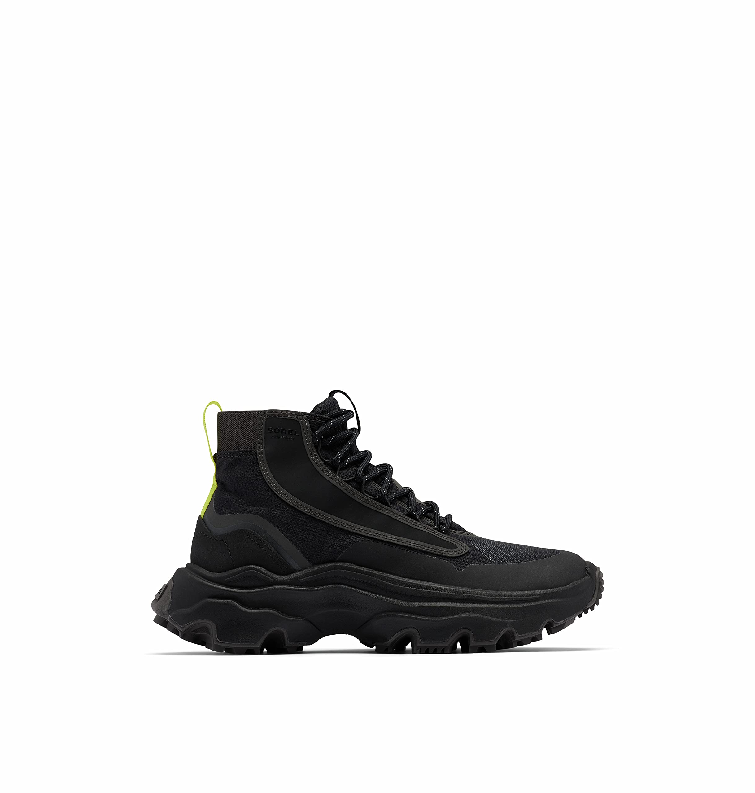 Sorel Women's Kinetic Breakthru Venture Mid Waterproof Shoe - Black, Jet - Size 8