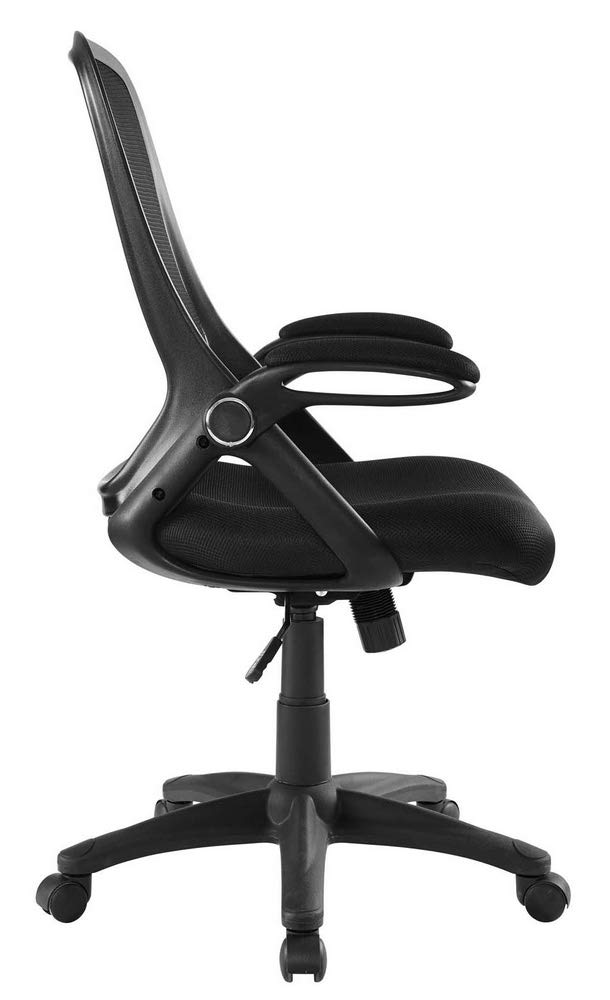 Modway Assert Mesh Adjustable Swivel Computer Desk Office Chair In Black