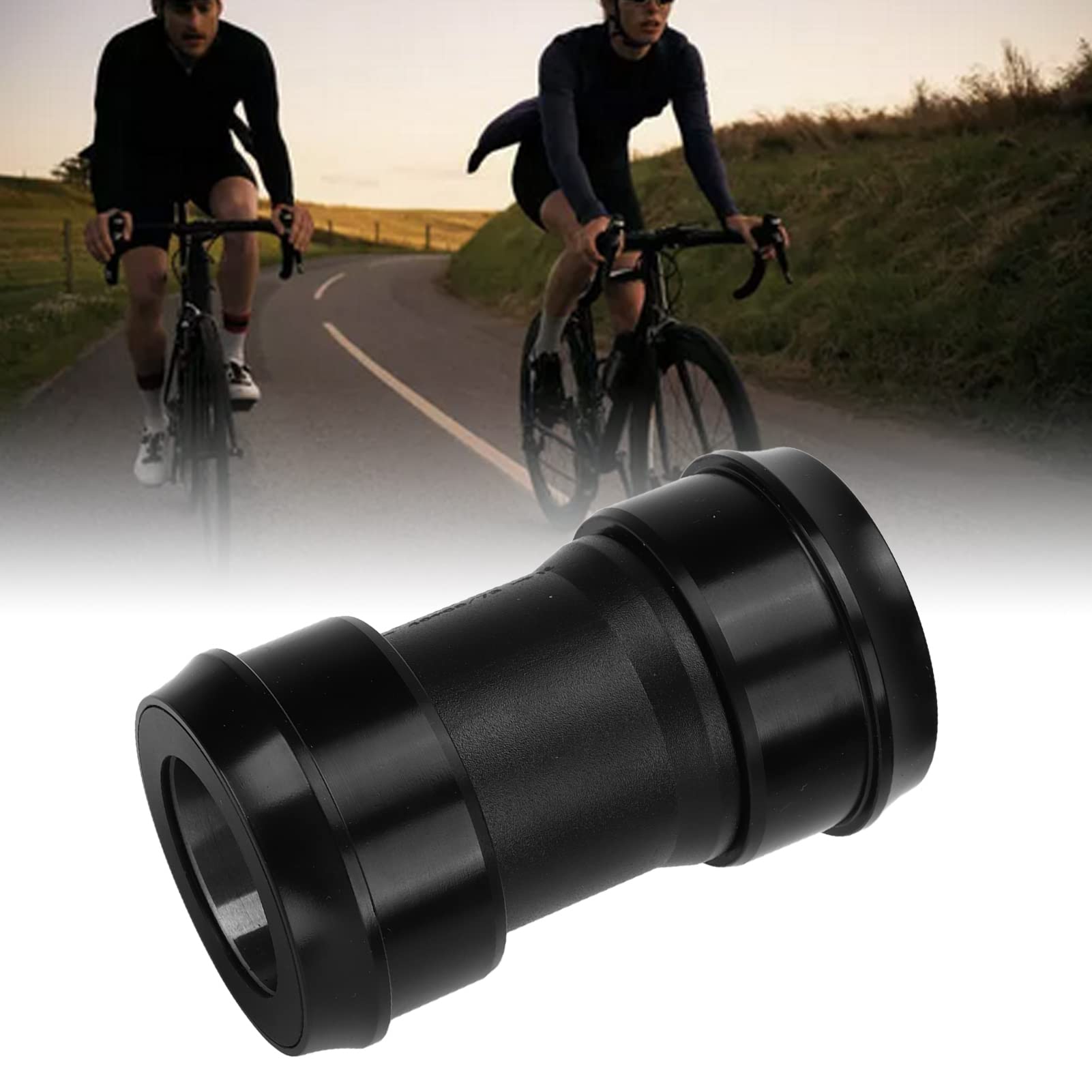 Tgoon Road Bike Bottom Bracket, Standard Size Spline Bottom Bracket Double Silicone Sealing for 30mm Shaft for PF30 68‑73mm Mount