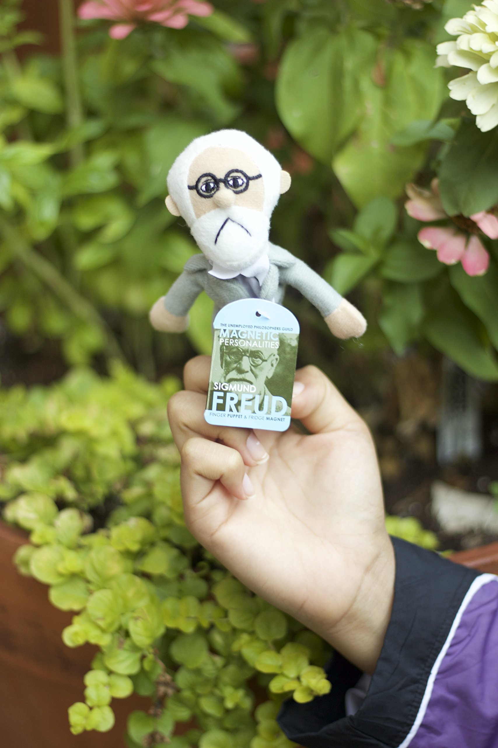 Sigmund Freud Finger Puppet and Refrigerator Magnet