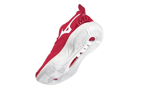 Mizuno Women's Wave Momentum 2 | Women's Indoor Volleyball Shoe | Red/White | US Women's 11.5
