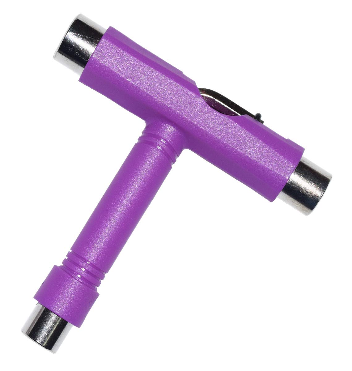 NaPlus Skateboard Tool All-in-One Mutifunctional T/Y Type Longboard Skateboarding Wrench Accessory Skate Screwdriver (Purple T)