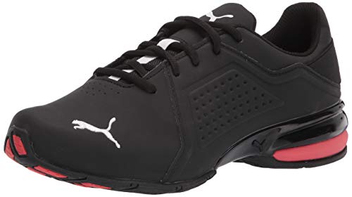 PUMA Men's VIZ RUNNER WIDE Sneaker, Puma Black-Puma White, 11