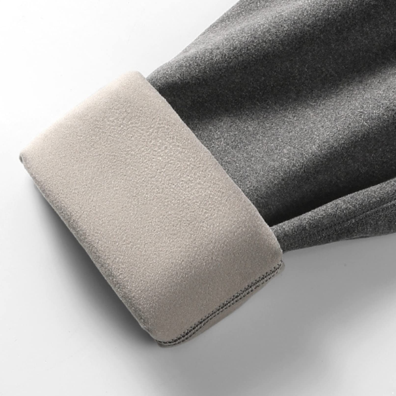 TiaoBug Men's Thermal Underwear Bottom Fleece Lined Long Johns Winter Warm Base Layer Pants Leggings Dark Grey A Large