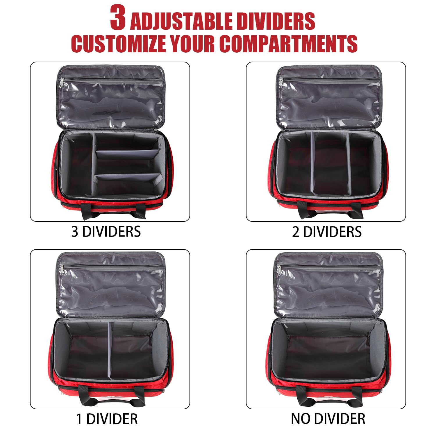 Medical Bag Rolling Roller Bag Trolley Duffel Nurses Emt Cna RN Empty for First Aid Responder Home Health Care Nursing Student Roll Duffle Bag Carry on with Wheels wheeled Work Physicians Doctor