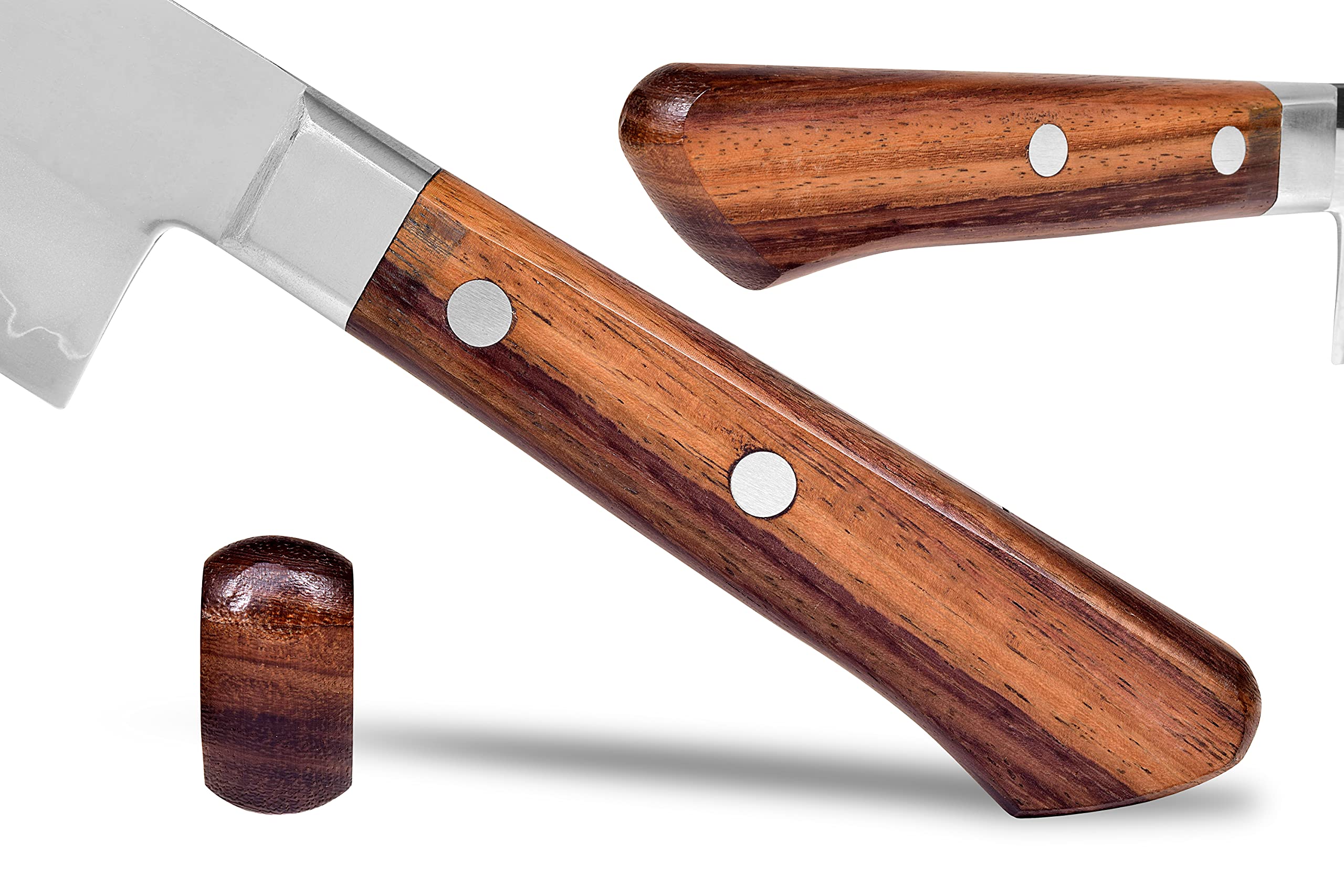 Seki Japan Japanese Seki SANBONSUGI Utility Petty Knife, 8A Stainless Steel Fruit Knife, Rose Wood Handle, 120 mm (4.7 in)