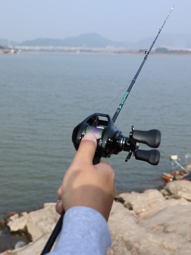 Sougayilang Fishing Rods Ultra-Sensitive Carbon Casting Rods Blanks with Comfort EVA Grip Rod Handle 2 Pieces Trout Rod
