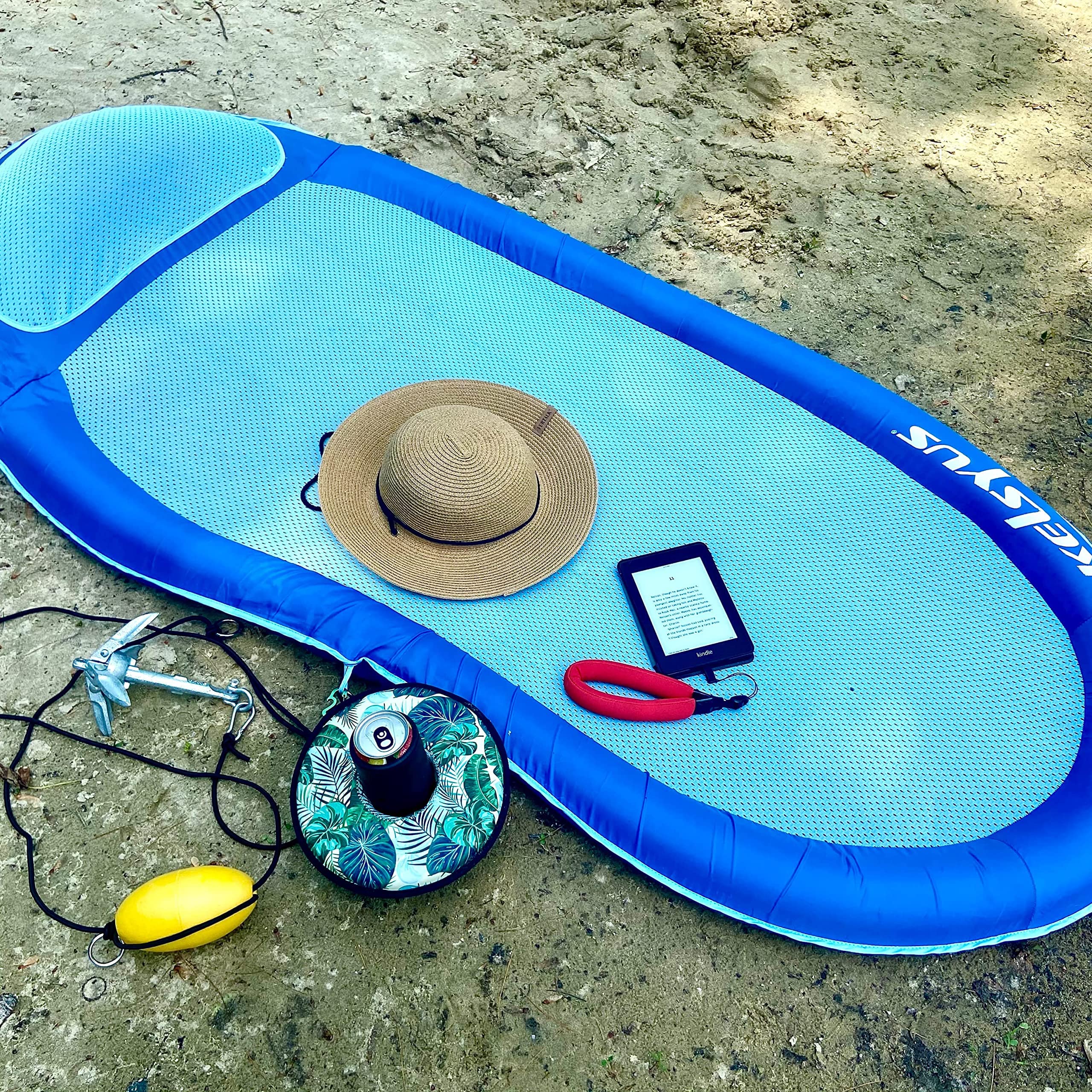 Potlimepan Folding Anchor Kit with 40ft Rope,Marine Anchor Accessories for Kayaks, Canoes, Paddle Boards
