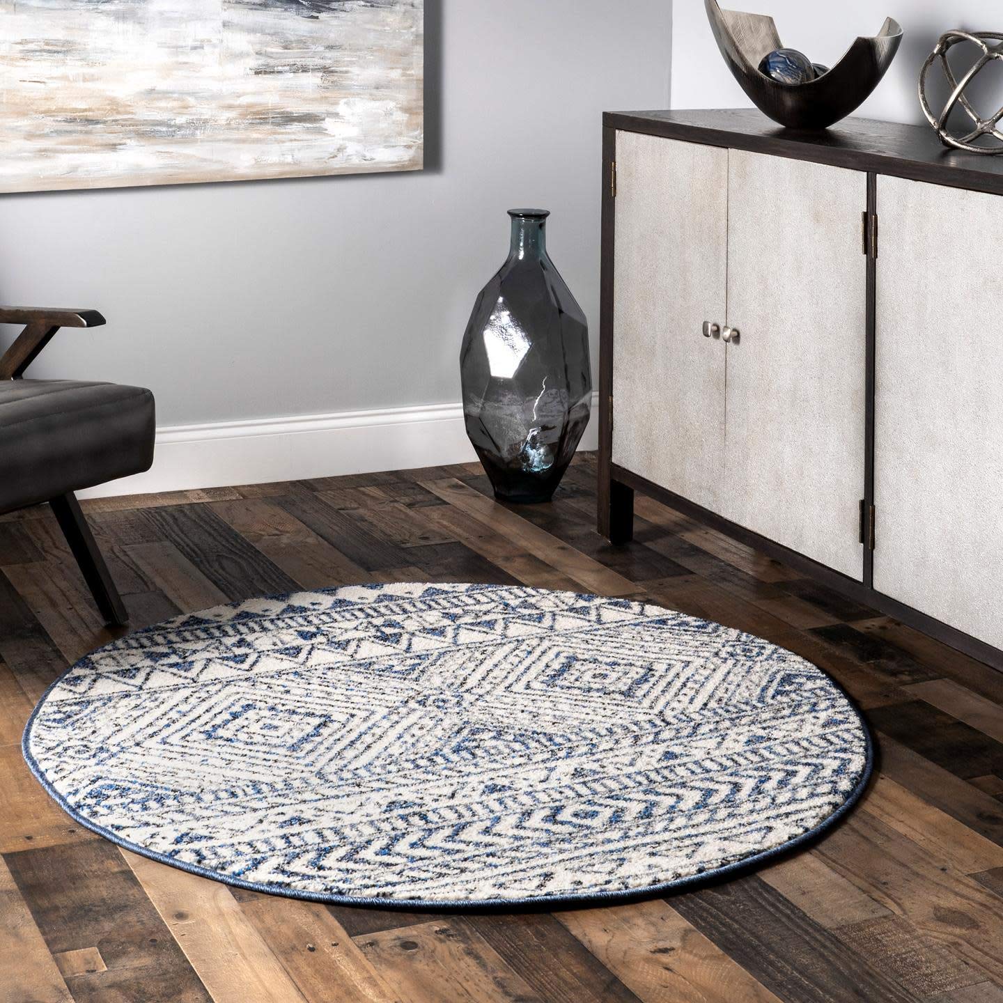 nuLOOM Transitional Tribal Becky Area Rug, 4x6, Navy