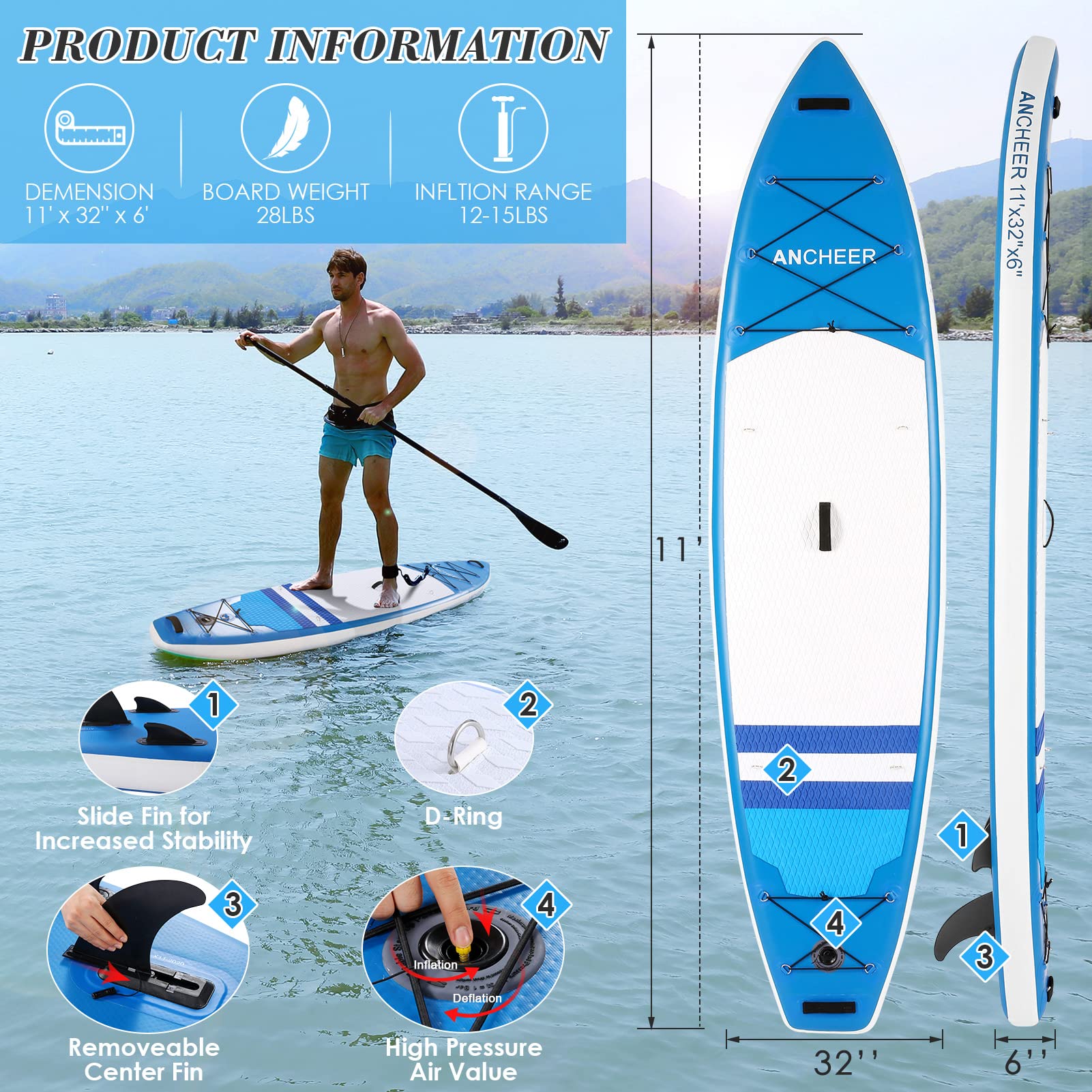 Paddle Board (Blue)