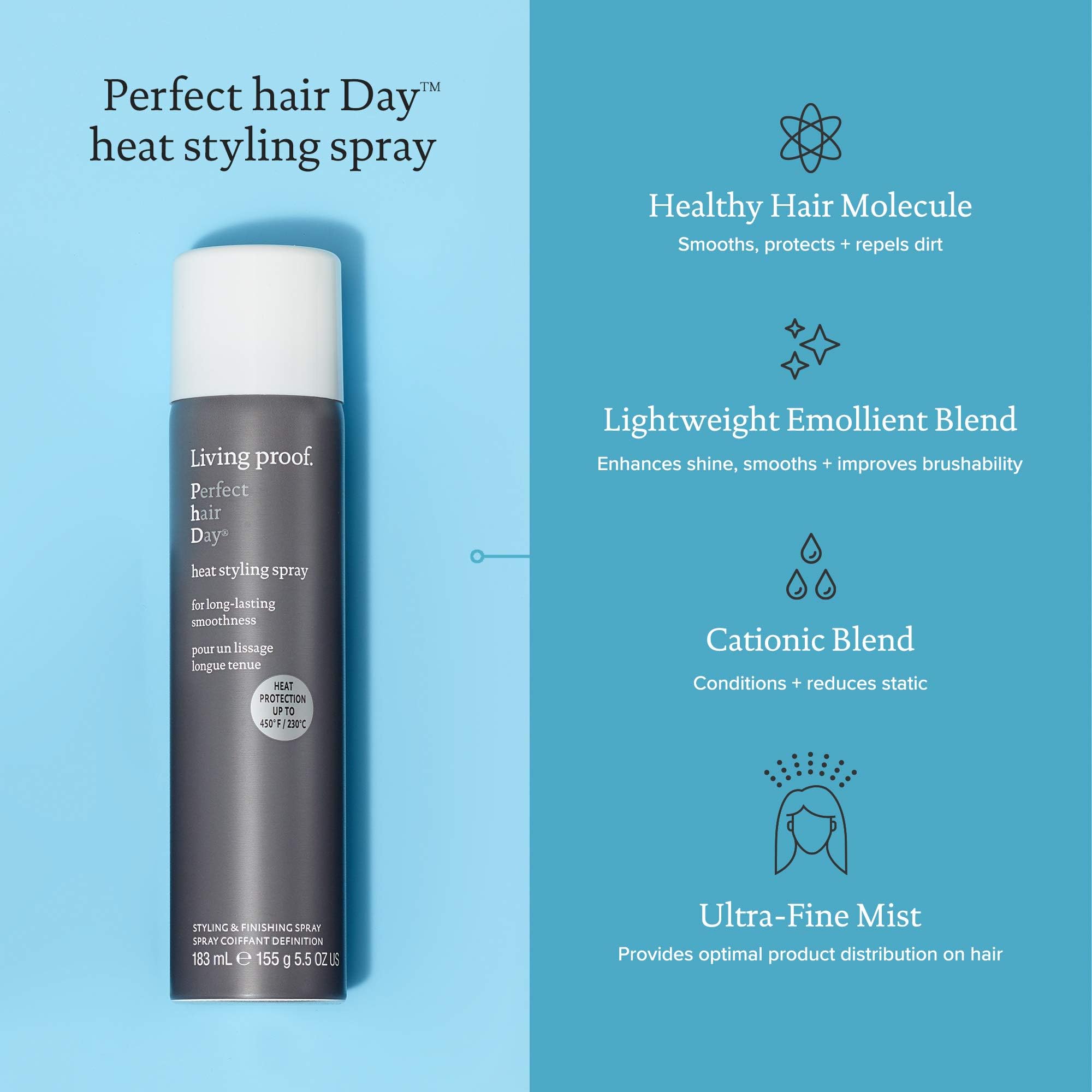 Living proof Perfect Hair Day Heat Styling Spray, New Formula