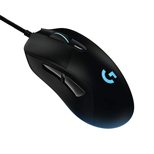 Logitech G403 Prodigy RGB Gaming Mouse โ 16.8 Million Color Backlighting, 6 Programmable Buttons, Onboard Memory, Up to 12,000 DPI