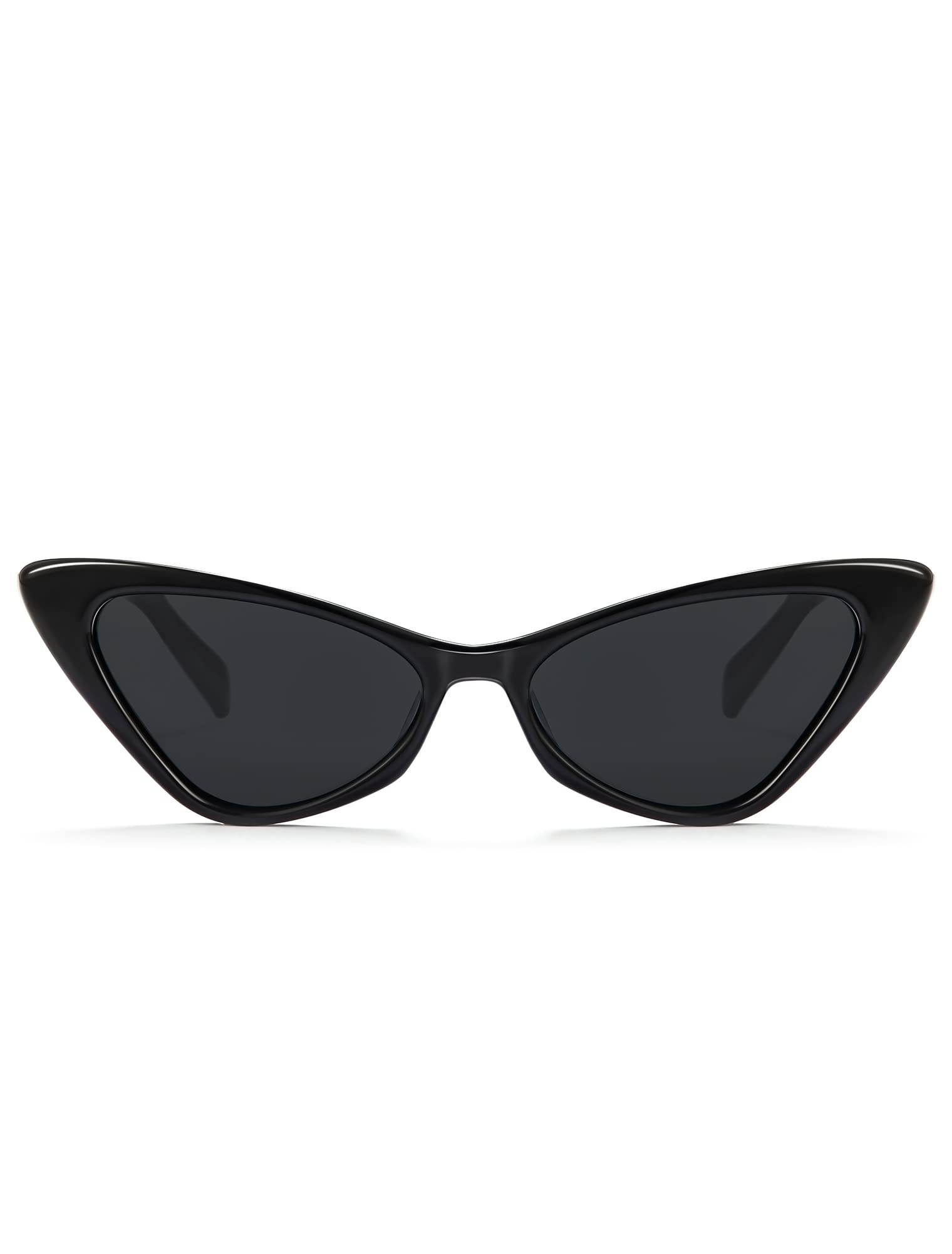 Veda Tinda Vision Oversized Cat Eye Sunglasses for Women Retro Trendy Acetate Frame Fun White Sun Glasses C22S04