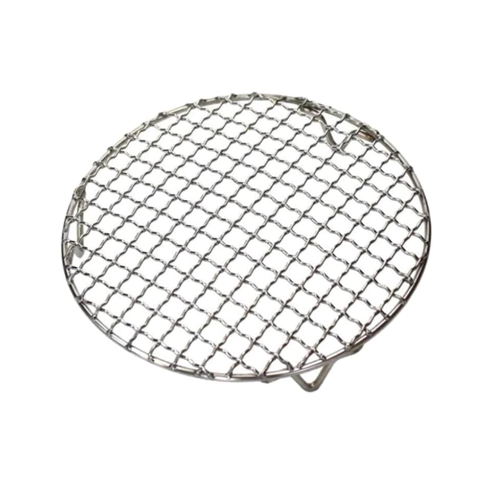 Stainless Steel Round Wire Baking Cooling Rack with Legs for Airfryer Oven, Nonstick Cooling Roasting Rack Net Grill Barbecue Rack for Cooling Cookie Bread Cake (250mm/9.8")