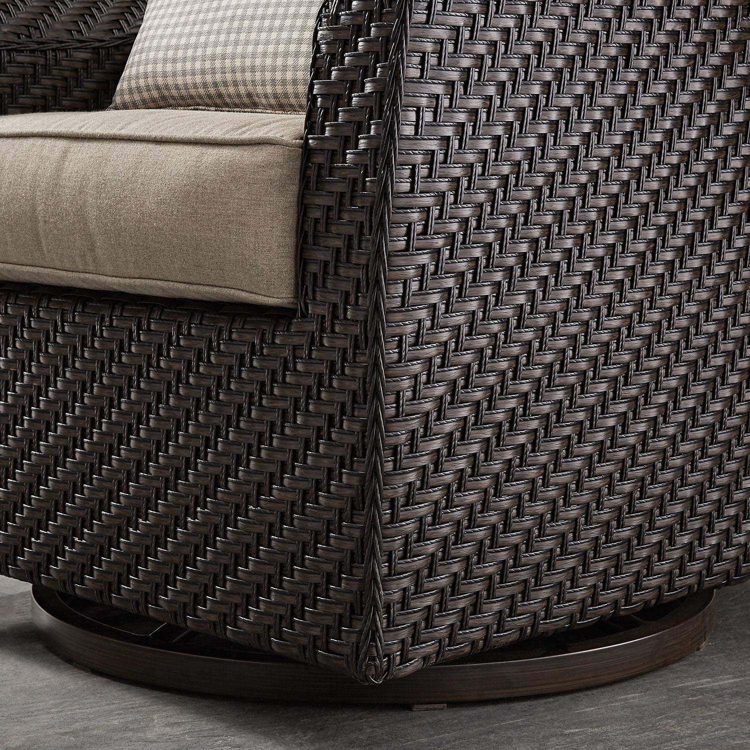 Mark Agio Member's Heritage 5-Piece Outdoor Fire Pit Chat Set with Sunbrella Fabric