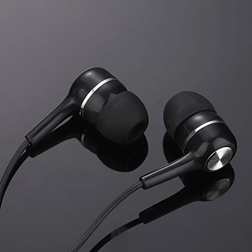 Yoley Bulk Earbuds Headphones Wholesale Earphones 50 Pack, Factorymall Low Cost Earbuds Disposable Ear Buds Bulk Headphones for School Classroom Students Kids-(Black)