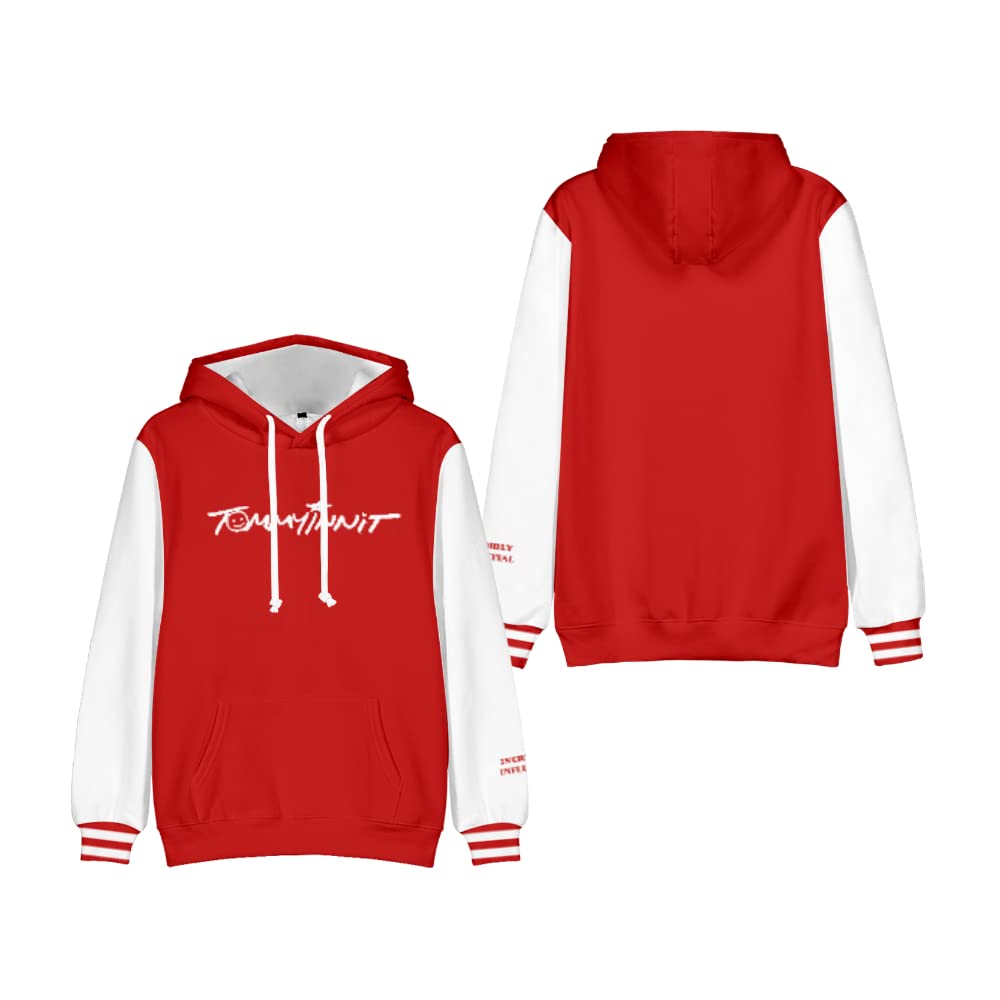 MARLLEGEBEE TommyInnit Baseball Hoodie Dream Team SMP Merch Long Sleeve Woman Man Sweatshirt Couple Clothes (WP07912,M)