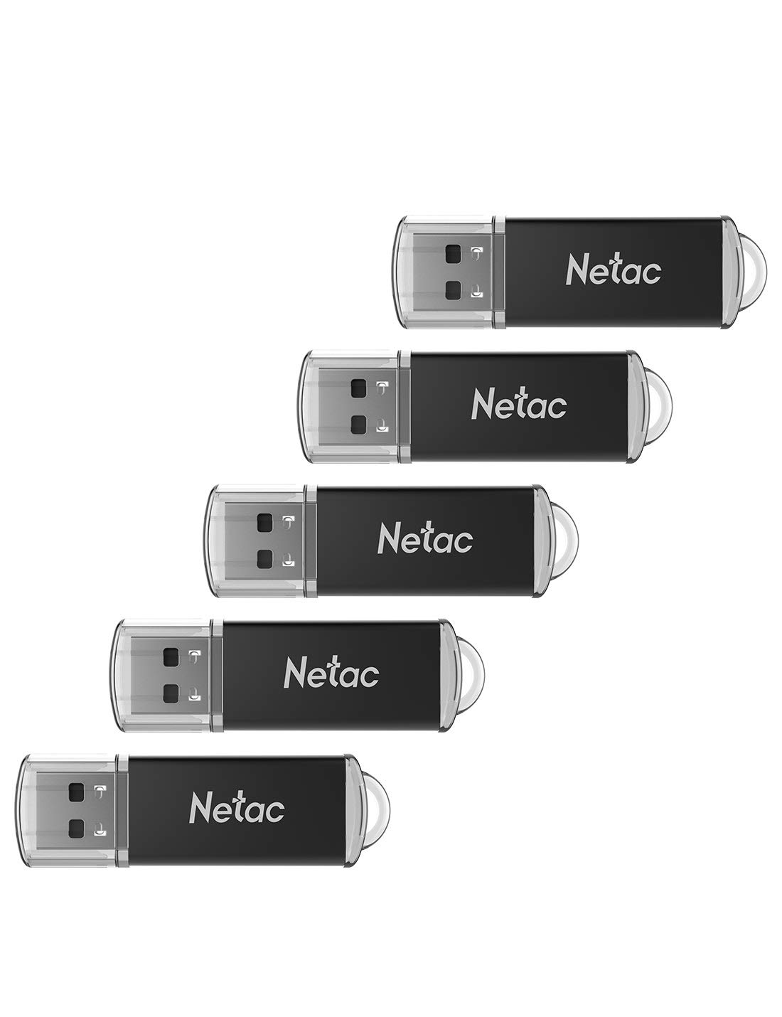 Netac 16GB USB 2.0 Flash Drives 5 Pack, Thumb Drives 16GB USB Memory Stick Jump Drive with Indicative Red Light