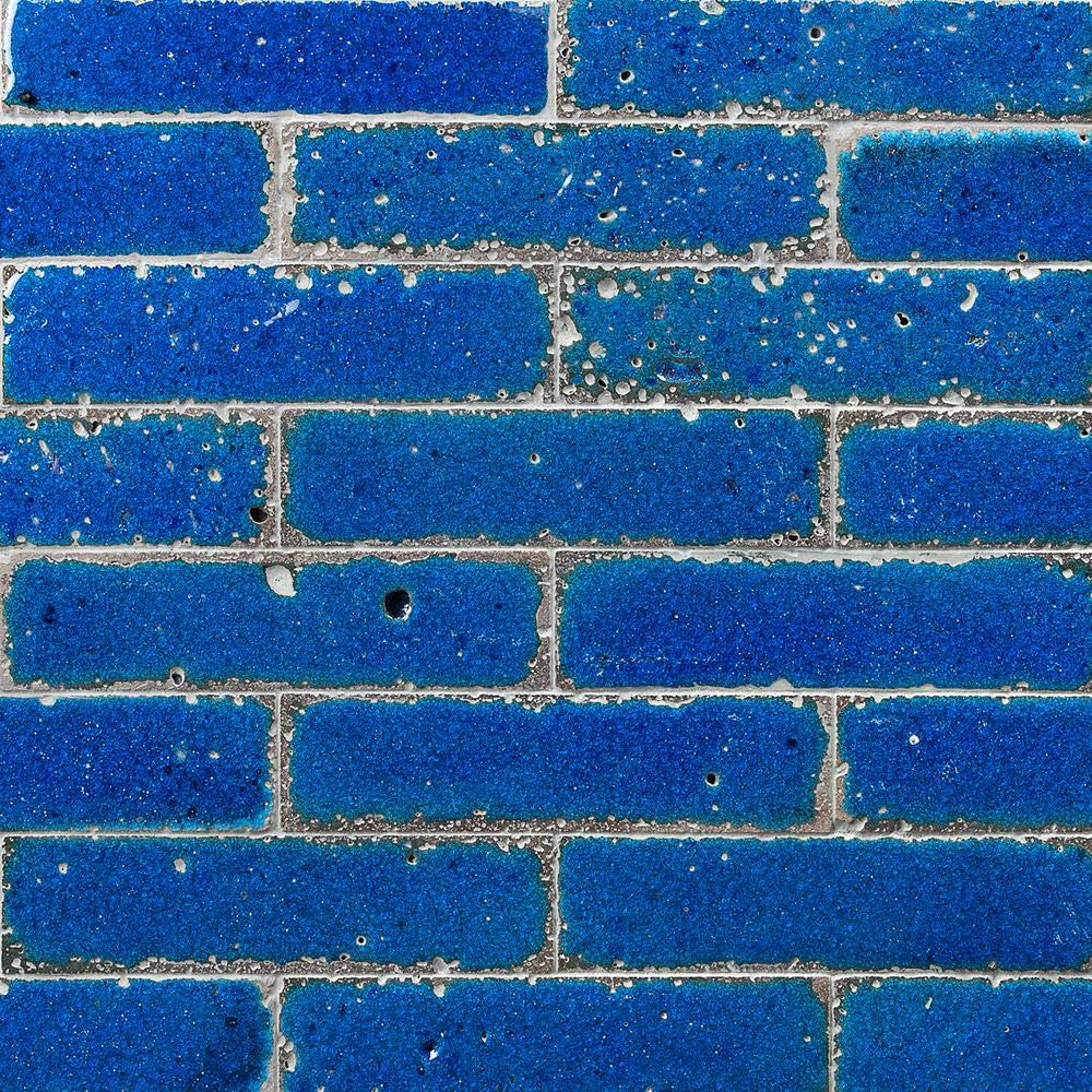 Magma Stone Blue Brick 3 in. x 12 in. 19mm Glazed Subway Tile (4.11 sq. ft. / Box, 17 Pieces per Set