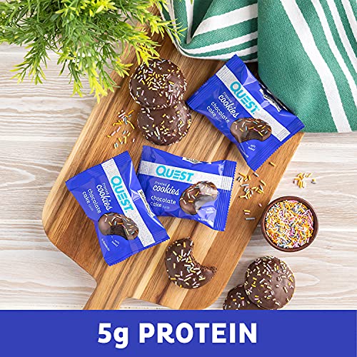 Quest Nutrition Chocolate Cake Frosted Cookies, 8 Count(Pack of 3)