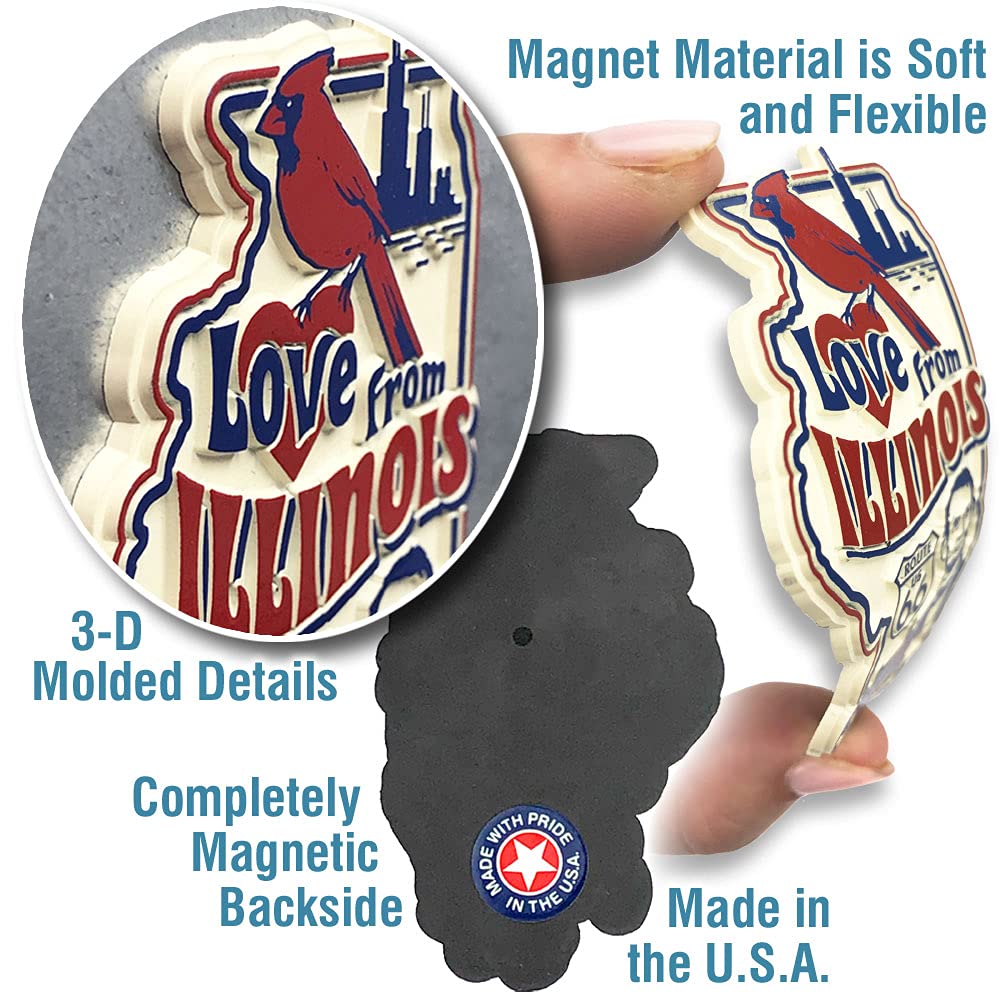 Washington DC Monument Magnet Set of 6 by Classic Magnets, Collectible Souvenirs Made in The USA