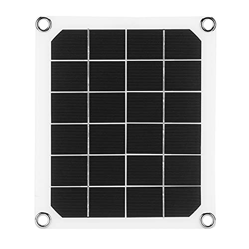 Solar Powered Fan, 6V 10W Solar Panel Exhaust Fan Waterproof Solar Power Extractor Fan USB Solar Panel Greenhouse Fan, for RV Greenhouse Pet House Chicken House