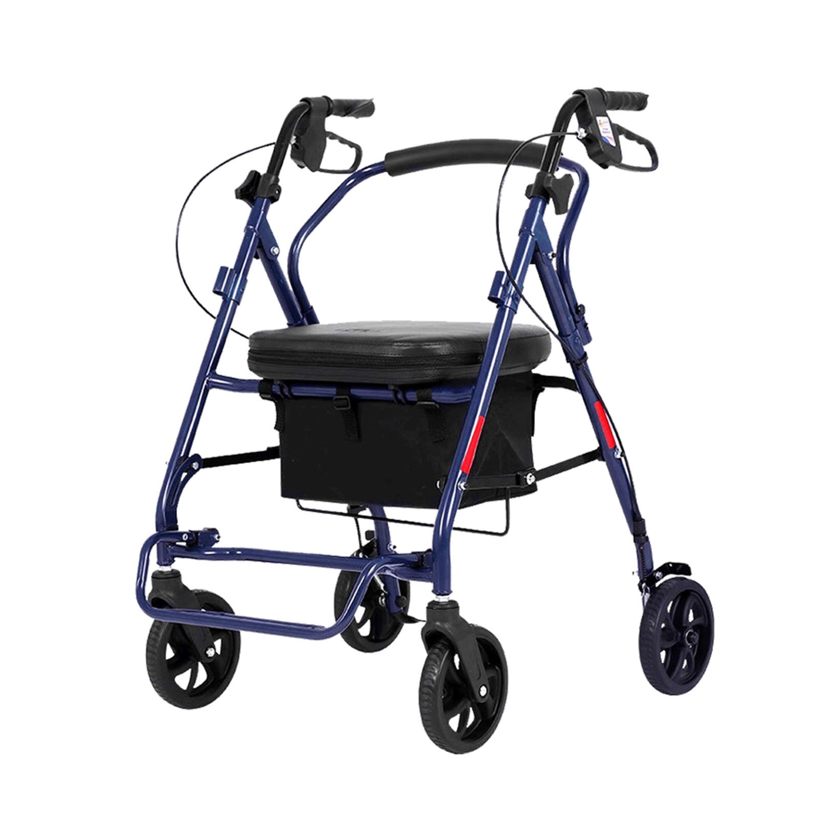 Walkers for Seniors Rolling Walker Foldable, Rollator Walker with Seat, Folding Rolling Walker Mobility Aid for Adult, Senior, Elderly & Handicap, Space Saver Rollator Walker,Supports 220 lbs