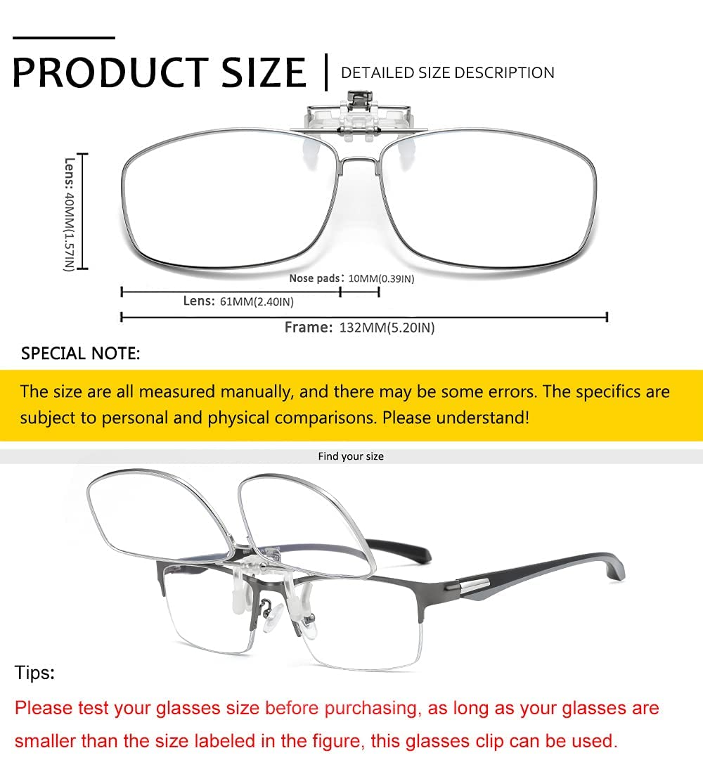 SHEEN KELLY Blue Light Blocking Computer Lens Anti Blue Light Clips Anti Eye Strain UV Reading Glass Unisex (Men/Women) (clear)