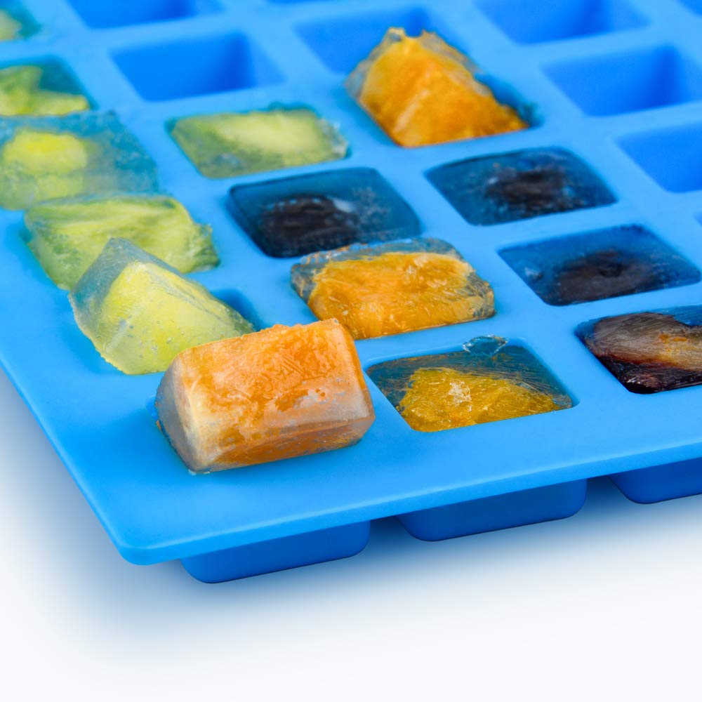 Square Silicone Candy Molds - Mini Silicone Molds for Hard Candy, Chocolate, Gummy, Caramel, Ganache, Ice Cubes (2)