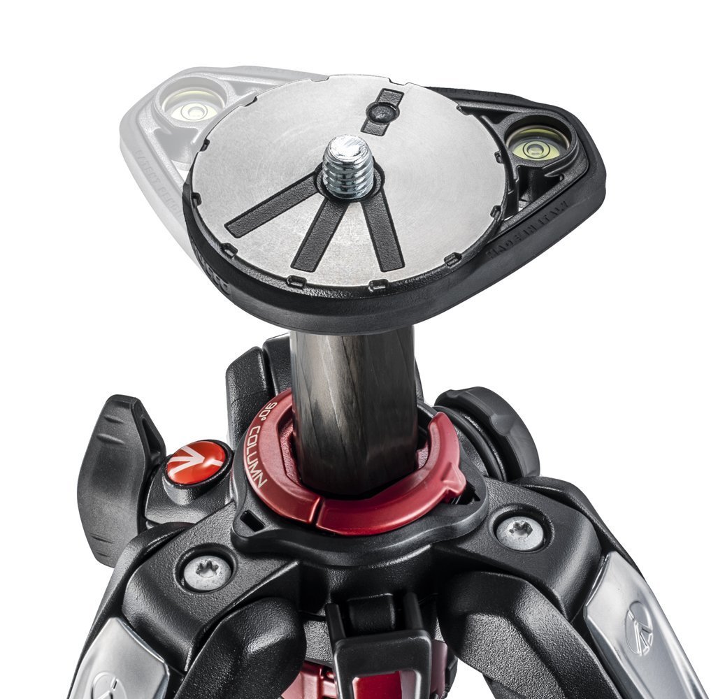 Manfrotto MT190CXPRO4 4 Section Carbon Fiber Tripod Legs with Q90 Column (Black) Includes A Bonus ZAYKiR Tripod Strap Non-Slip with Two Quick-Release Loops (Black)