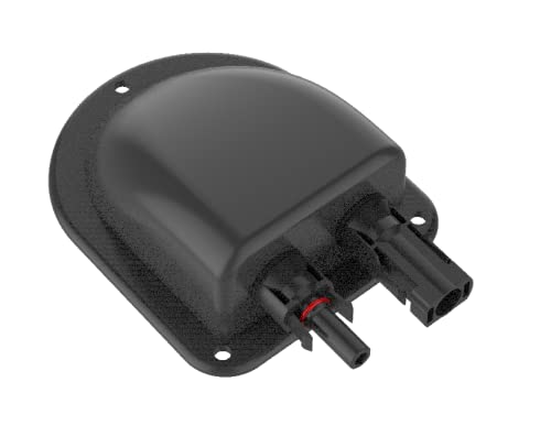 Solar Weatherproof Entry Gland Entry Housing, Through RV roof Solar Junction Box ABS Entry housing with 10Ft 10AWG Solar Extension Cable Solar Connector Solar Project on RV, Camper, Boat, Van