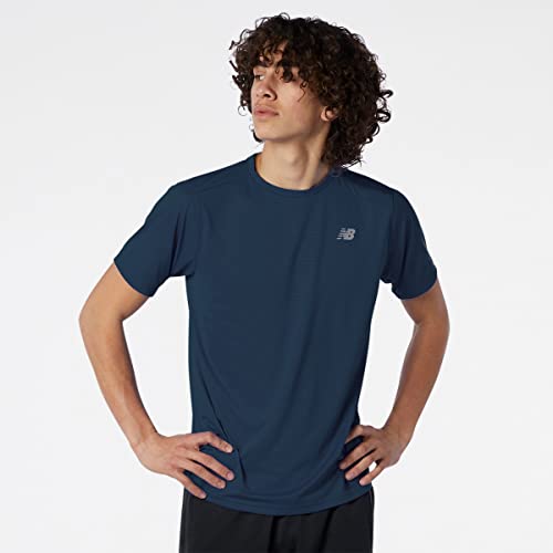 New Balance Men's Accelerate Short Sleeve, Eclipse , XX-Large