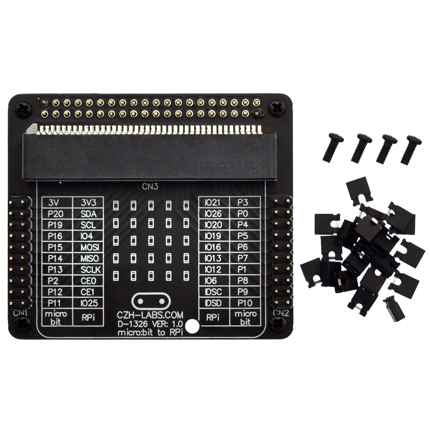 Micro:bit X Raspberry Pi Interconnection HAT, Microbit to RPi Adapter Board