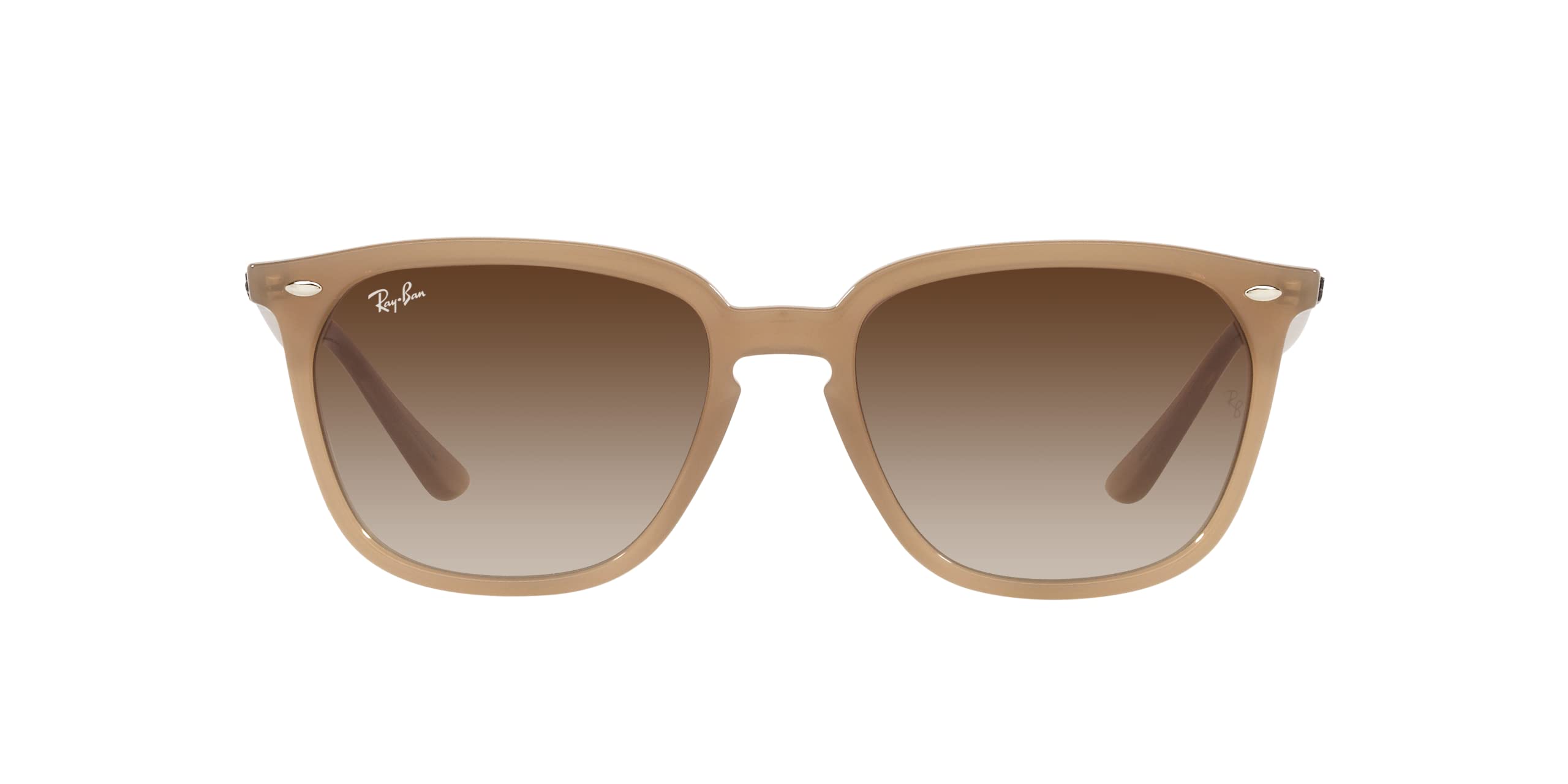 Ray-Ban RB4362 Square Sunglasses, Turtledove/Brown Gradient, 55 mm