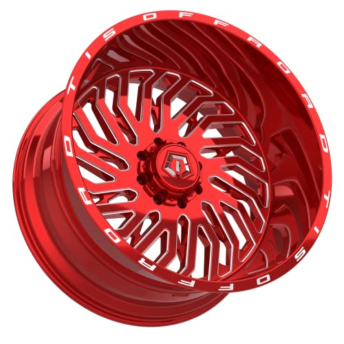 TIS 561RM Gloss Red Milled 26x14 6x135 / 6x5.5-76mm (561RM-2646876)