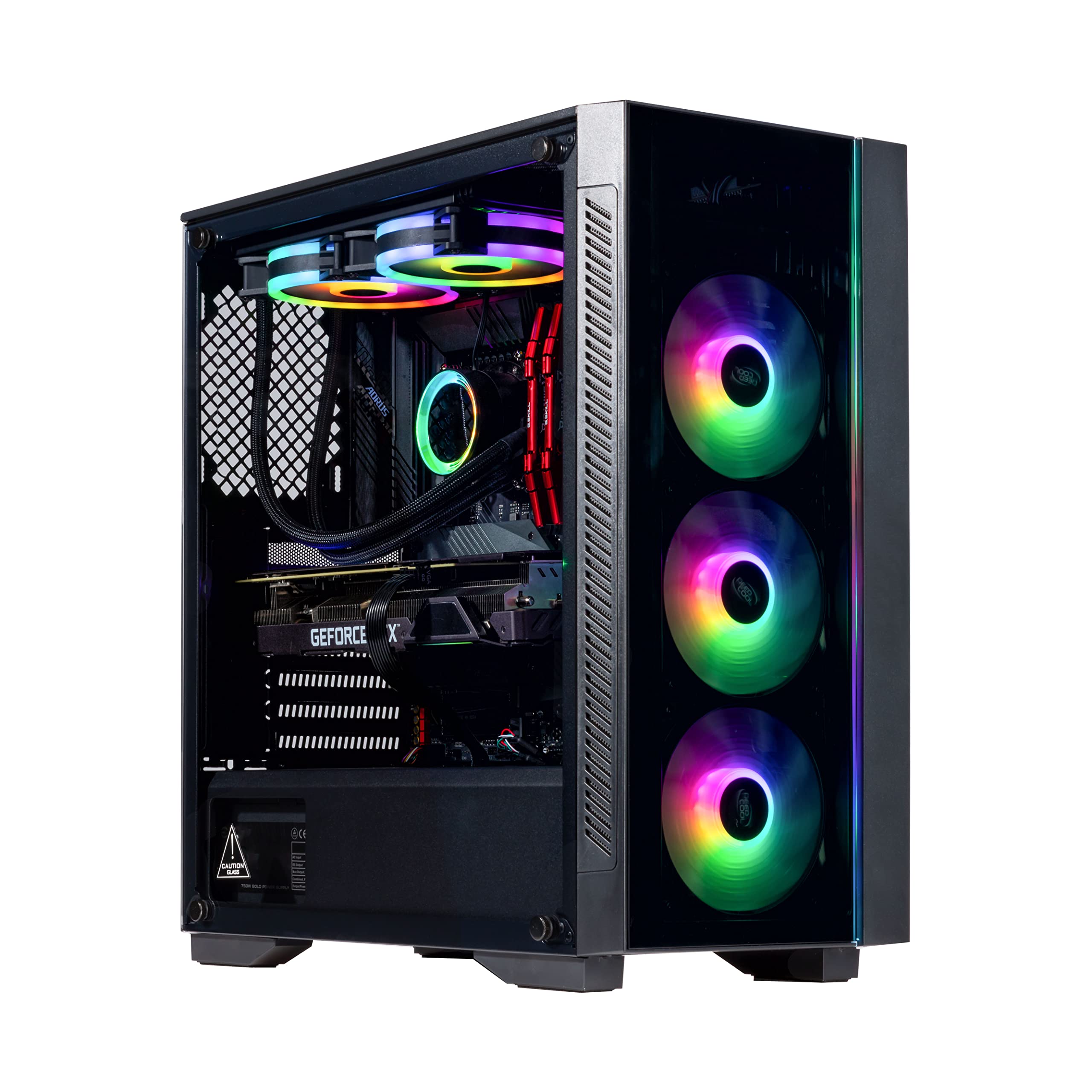 Velztorm Aspix Gaming Custom Desktop (Intel i9-12900K 16-Core, GeForce RTX 3050, 128GB RAM, 2TB PCIe SSD, WiFi, USB 3.2, HDMI, Bluetooth, Display Port, Win 10 Pro)