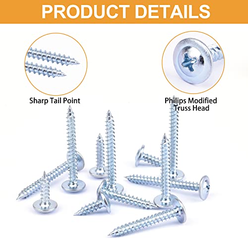VIGRUE #6#8#10 Self Drilling Screws+#8 Wood Screws